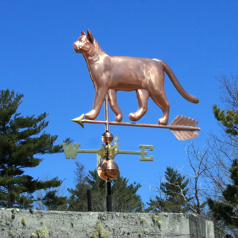 Walking Cat Weathervane - Made in USA
