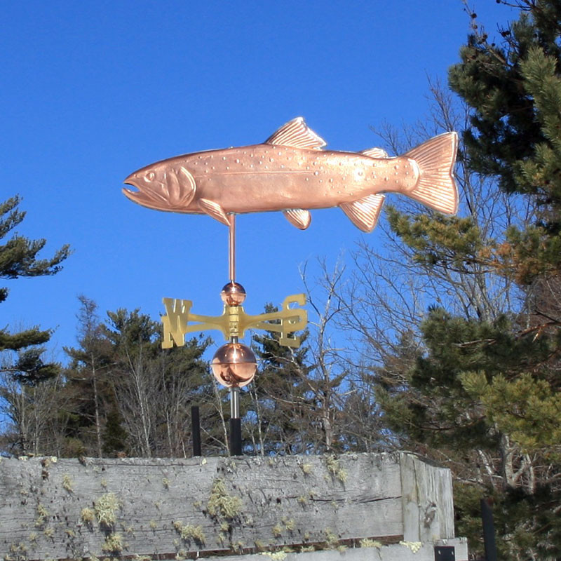 Trout Weathervane - Made in USA