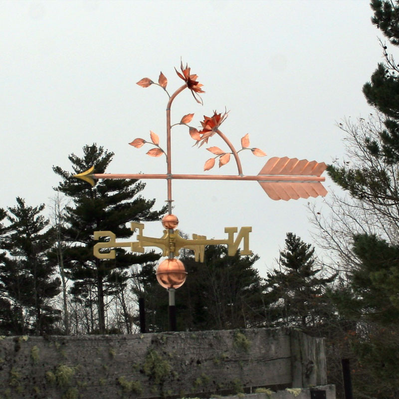 Dahlia Flower Weathervane - Made USA