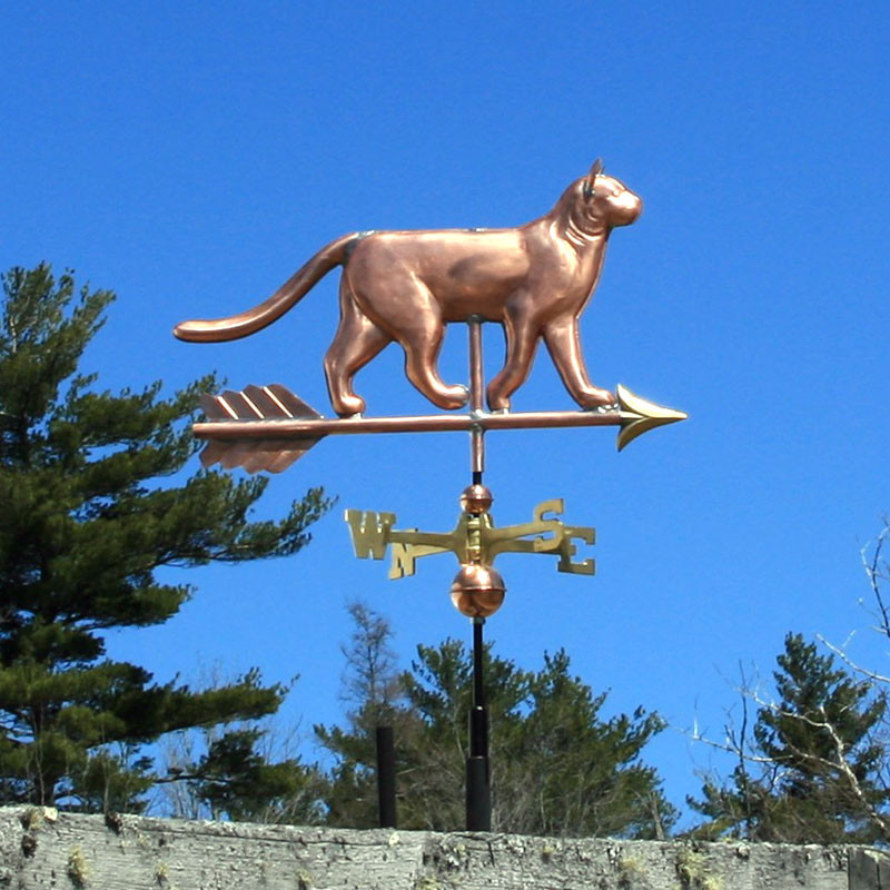 Small Cat Weathervane - Made in USA