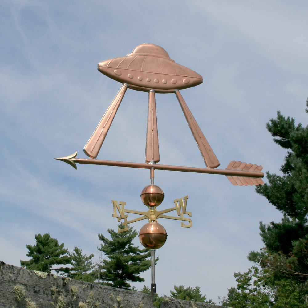 Alien Spaceship Weathervane - Made in USA