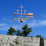 Three Crosses Weathervane - Made in USA