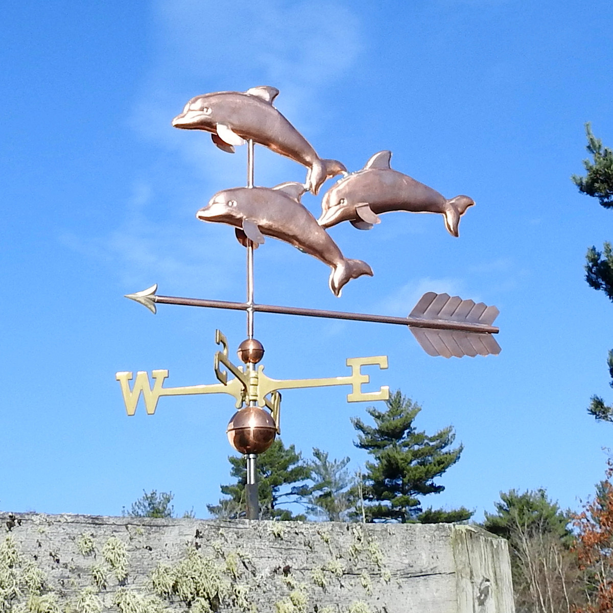 Small Dolphin Weathervane - Made in USA