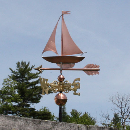 Sailboat Weathervane - Made in USA