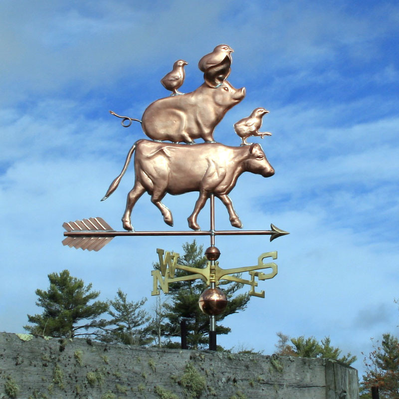 Girls at the Farm Weathervane - Made in USA
