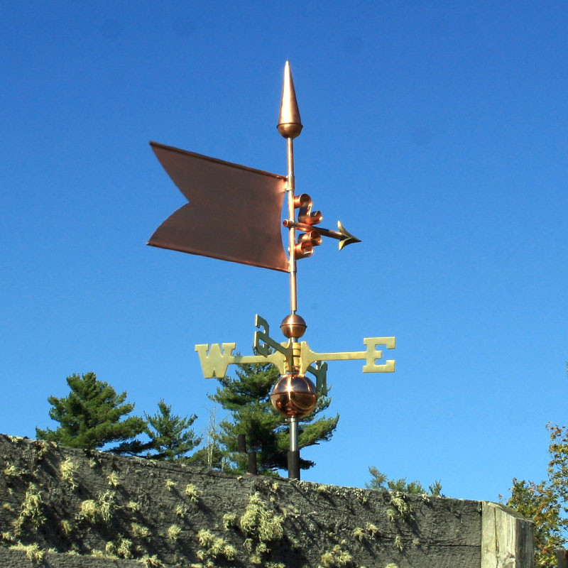 Simple Banner/Flag Weathervane - Made in USA - Since 1971