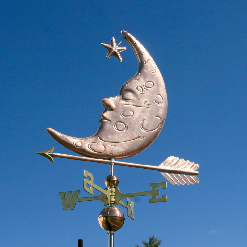 Man in the Moon Weathervane - Made in USA