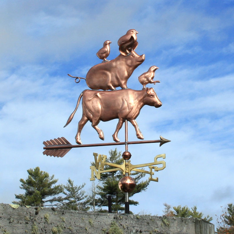 Girls at the Farm Weathervane - Made in USA