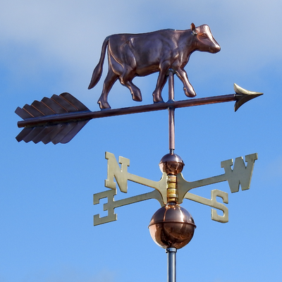 Copper Cow Weathervane - Made in USA