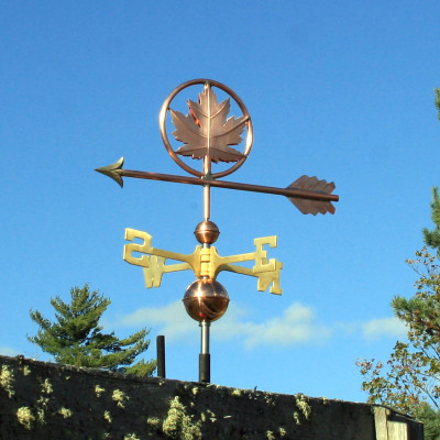 Maple Leaf Weathervane - Made in USA