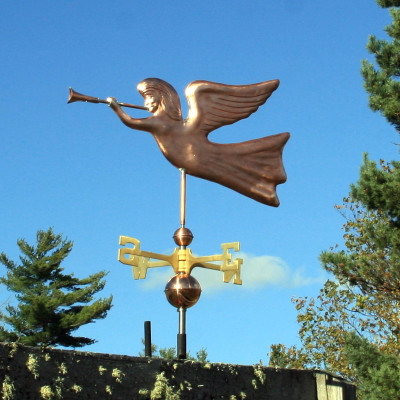 Copper Angel Weathervane - Made in USA