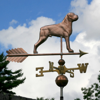 Boxer Dog Weathervane - Handmade in USA
