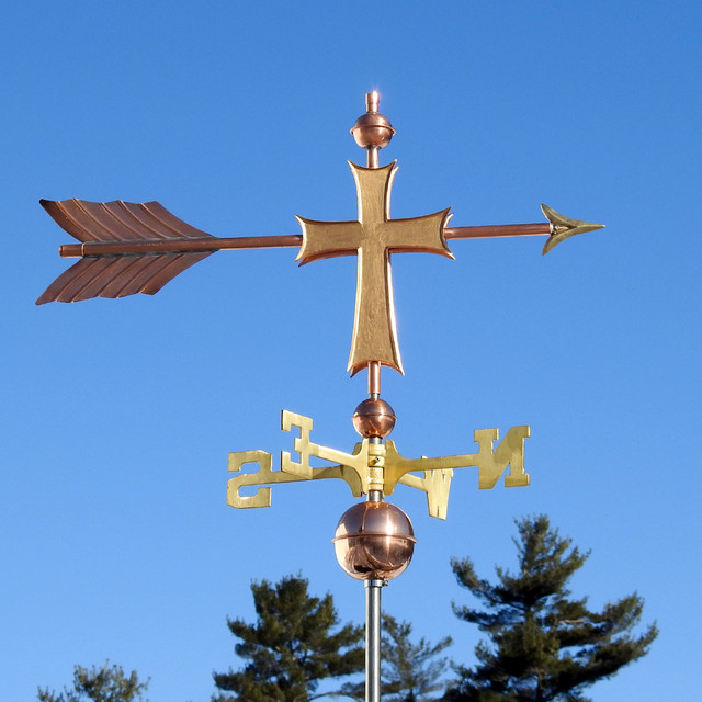 Three Crosses Weathervane - Made in USA