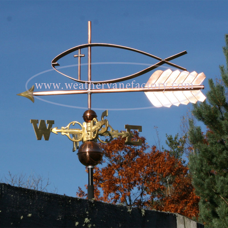 Three Crosses Weathervane - Made in USA - Since 1971