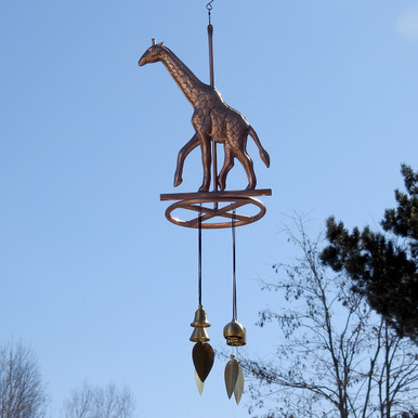 Giraffe Wind Chimes - Made in USA - Wind Bells