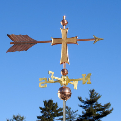 Cross Weathervane - Made in USA