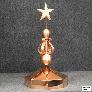 Octagon Gazebo Cap with Victorian Finial - Made in USA