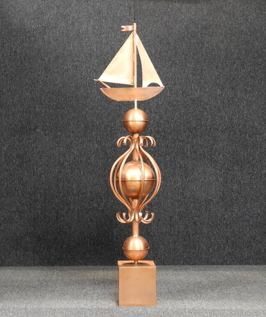 Colonial Finial Fence Post Cap - Made in USA