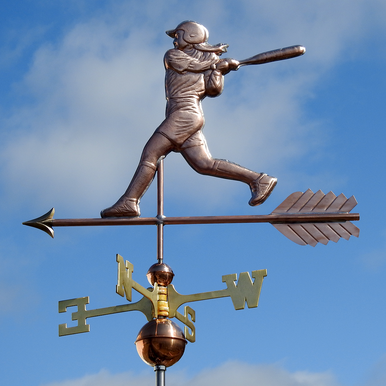 Softball Player Weathervane - Made in USA