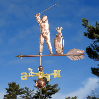 Golfer Weathervane - Made in USA