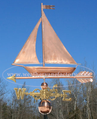 Sailboat Weathervane - Made in USA
