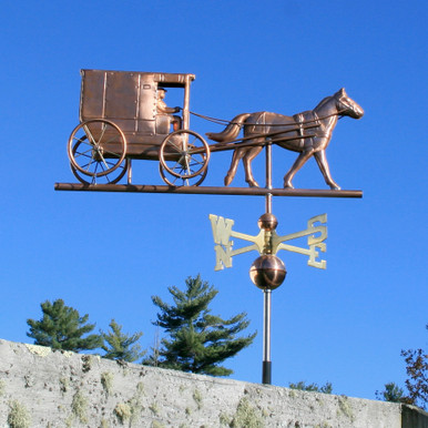 Horse and Buggy Weathervane - Made USA