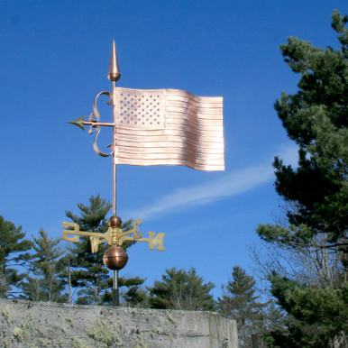 American Flag Weathervane - Made in USA