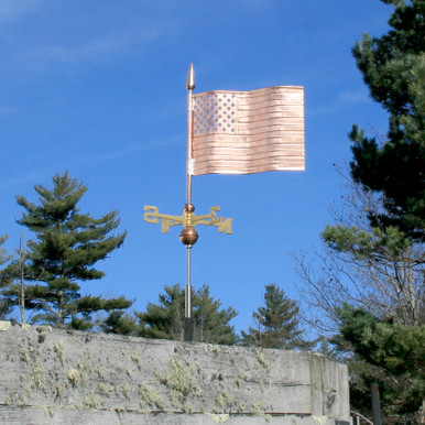 American Flag Weathervane - Made in USA