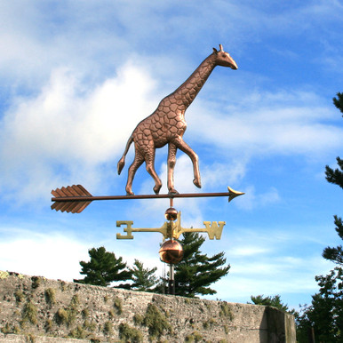 Large Giraffe Weathervane - Made in USA