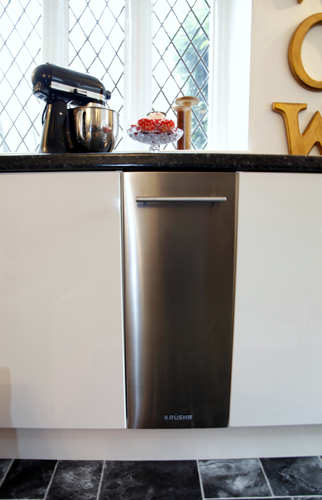 Stainless steel doors for Krushr trash compactors