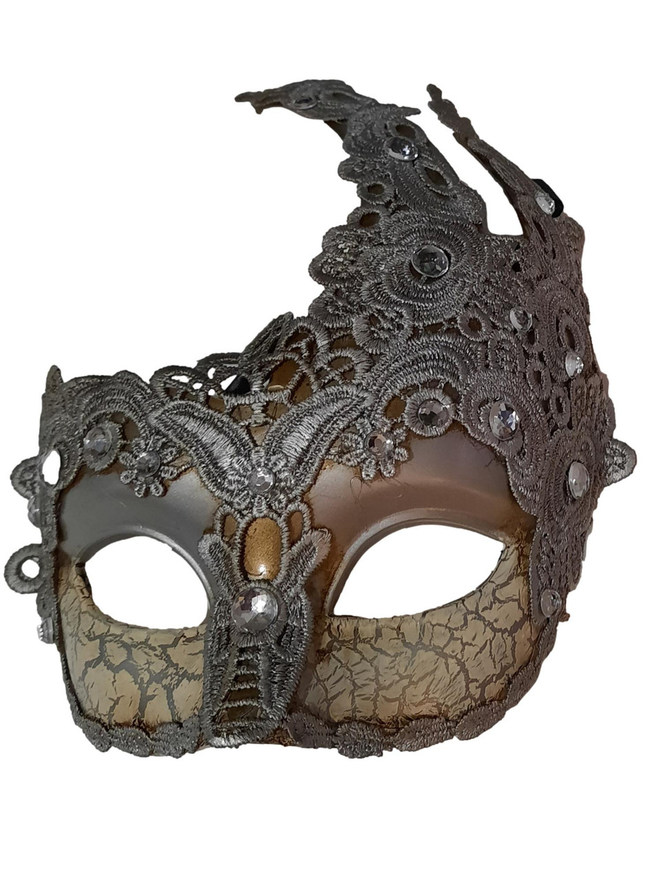 Silver Lace Masquerade Masks