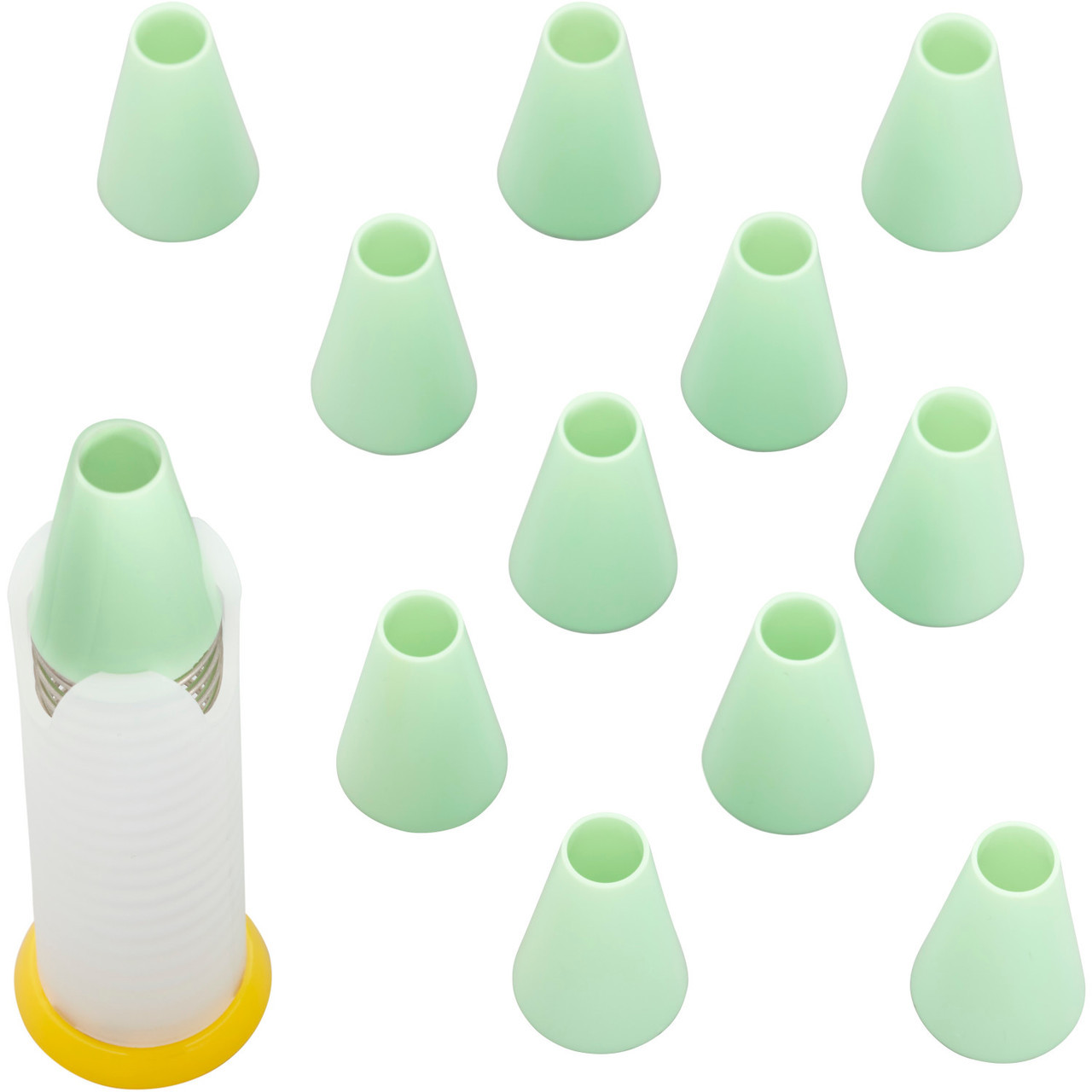Tip 2A Round Pop-Up Dispenser with 12 Disposable Piping Tips