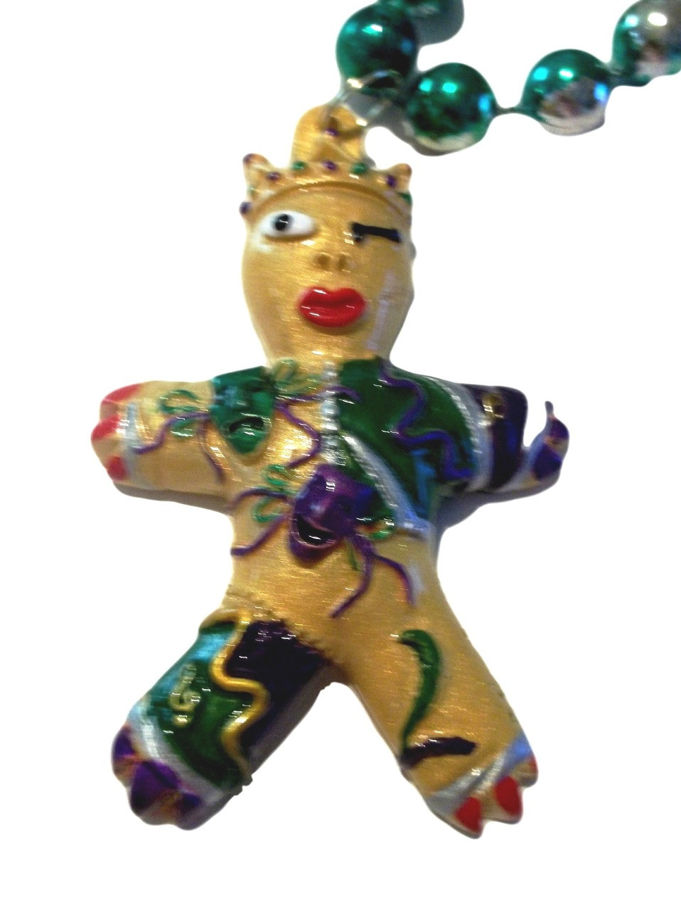 Mardi Gras Goddess Voodoo New Orleans Necklace Beads Bead