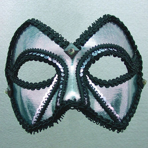 "Twilight" Black Leather Masquerade Halloween Prom Ball Mask