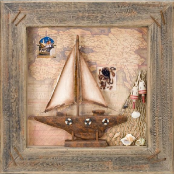 Sailboat Plaque - Seaside Treasures - Nautical Decor, Nautical Home ...