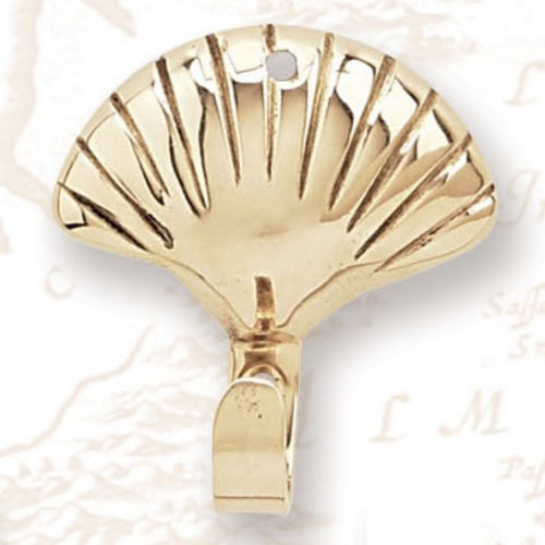 Brass Clam Shell Hook - Seaside Treasures - Nautical Decor, Nautical ...