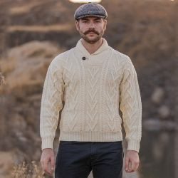 Mens Irish Clothing | Traditional Irish Aran Sweaters, Grandfather ...