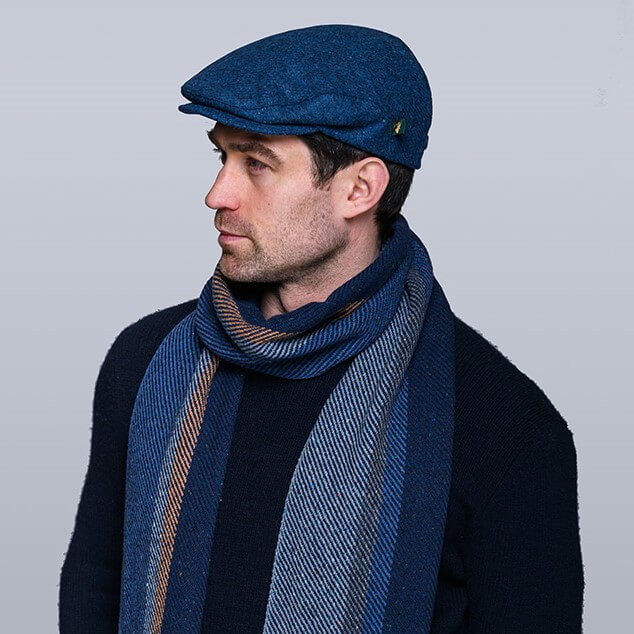 Blue Tweed Flat Cap | Shamrockgift