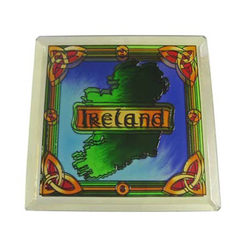 Irish Stained Glass Coasters | ShamrockGift.com
