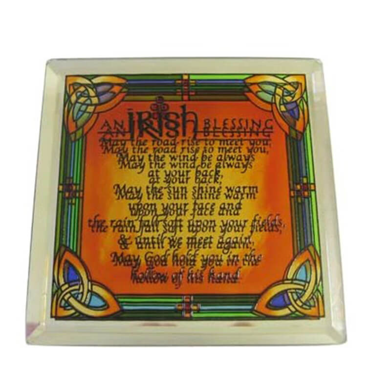 Irish Stained Glass Coasters | ShamrockGift.com