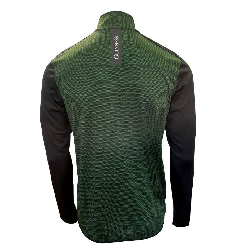 Green Guinness Zip Neck Men's Shirt | ShamrockGift.com