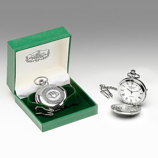 Irish Claddagh Pocket Watch | ShamrockGift.com