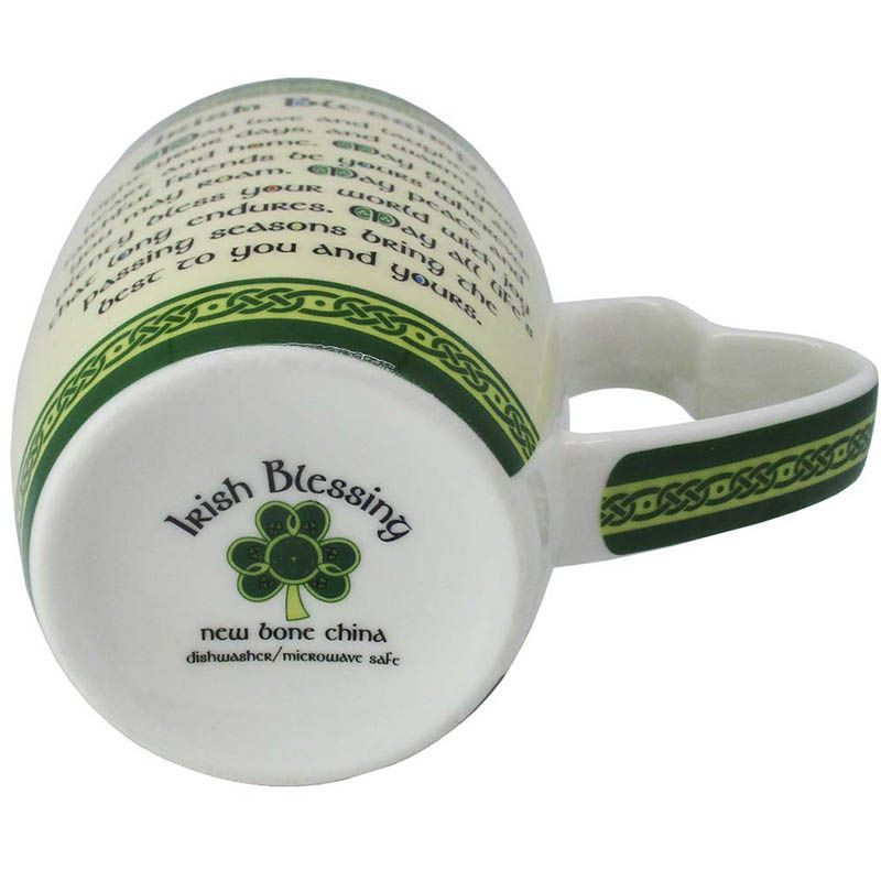 Irish Blessing Mug With Heart Handle | ShamrockGift.com