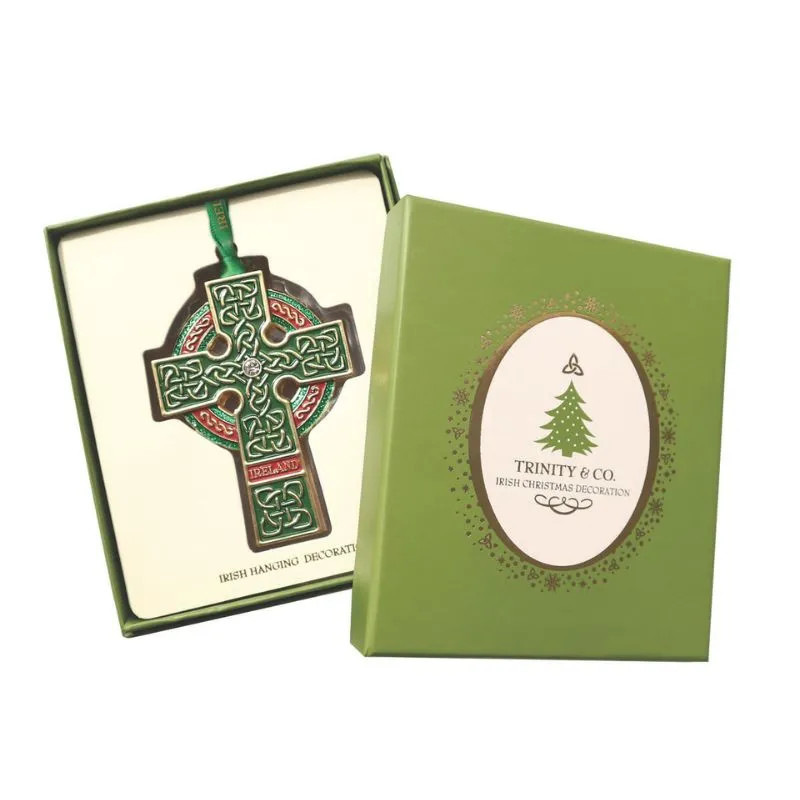 Traditional Irish-Themed Metal Hanging Ornaments | Fast US Shipping