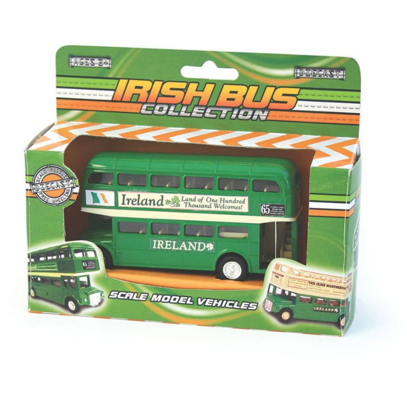 Diecast Green Irish Souvenir Bus | Fast US Shipping