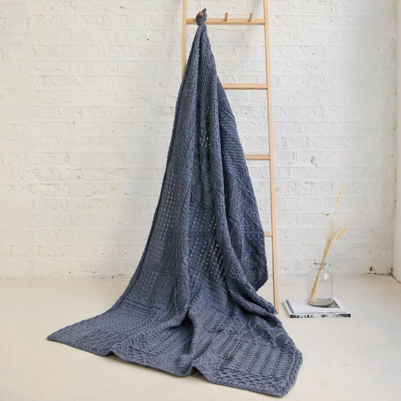 Aran Throws | Irish Wool Blankets | Shipping from US