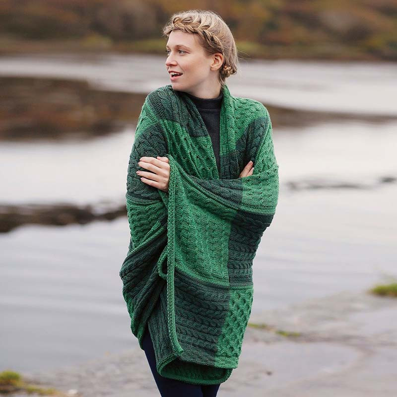Aran Throws | Irish Wool Blankets | Free Shipping