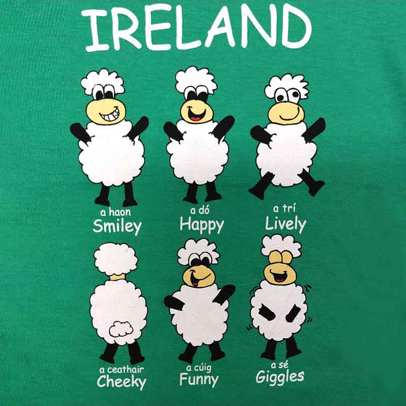 Happy Sheep Ireland Kids Tee | ShamrockGift.com