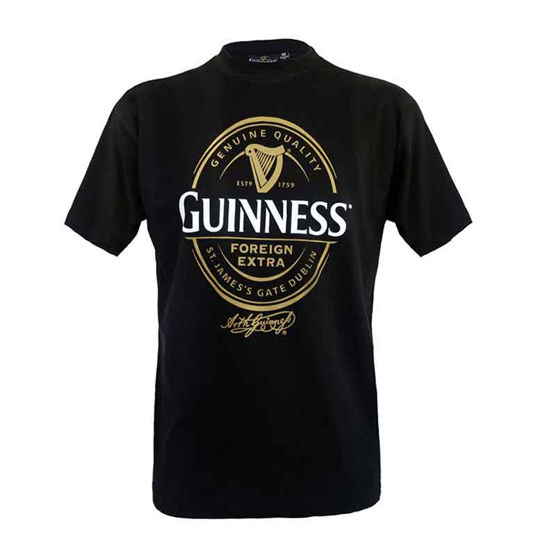 Official Guinness English Label T Shirt | Official Guinness Tee | 100% ...