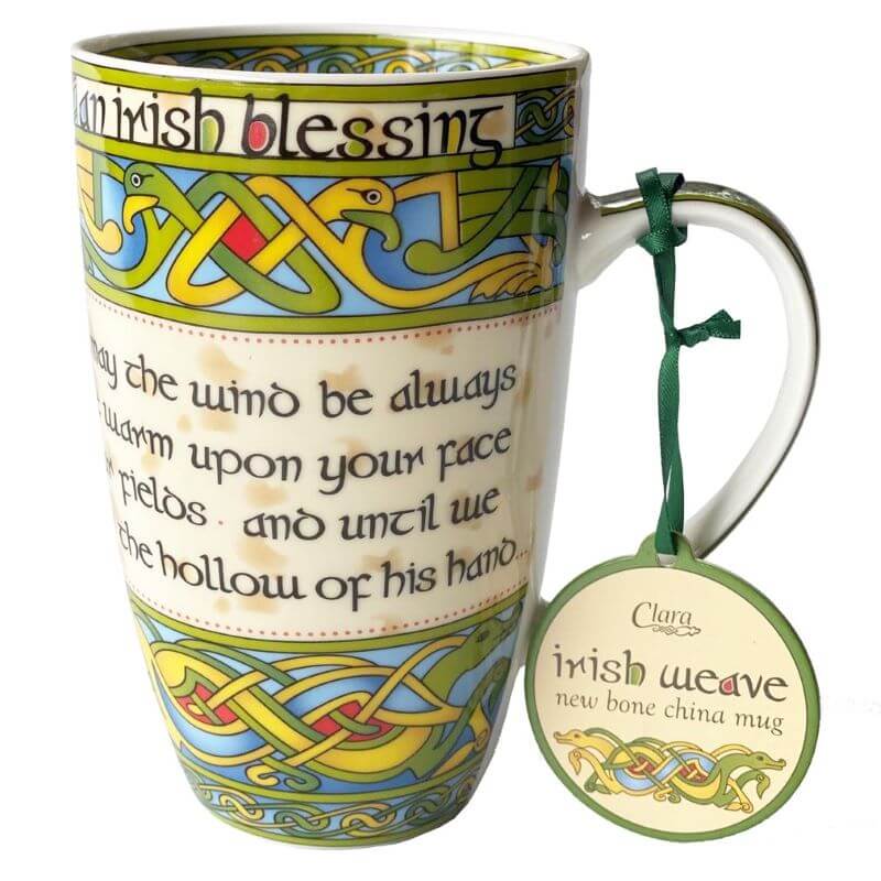Bone China Irish Blessing Mug with Irish Weave Design | Royal Tara